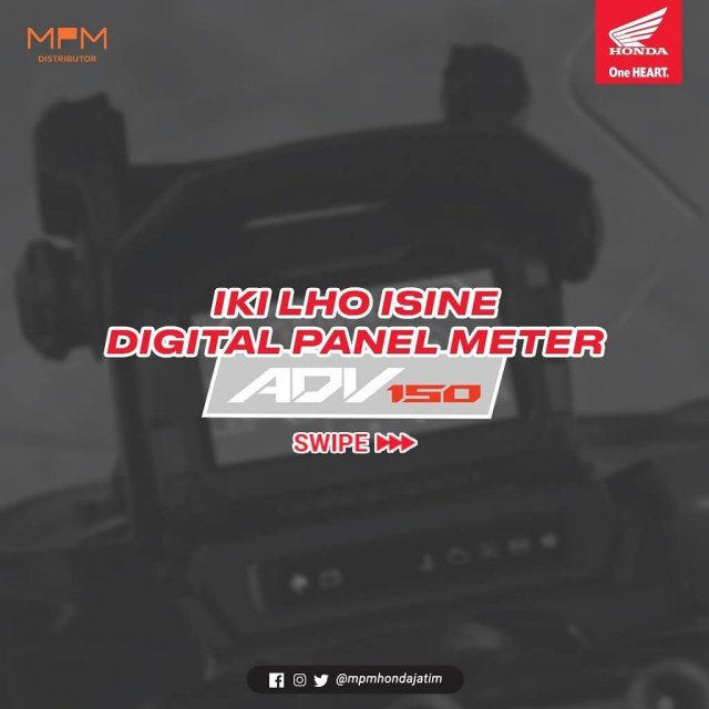 Penjelasan fitur Digital Panel Meter ADV150 ala MPM Honda, njowo pol ...